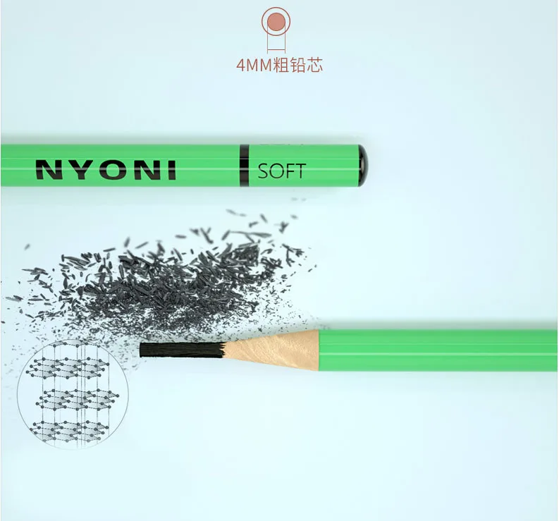 NYONI Charcoal Pencils - Professional Sketching Set