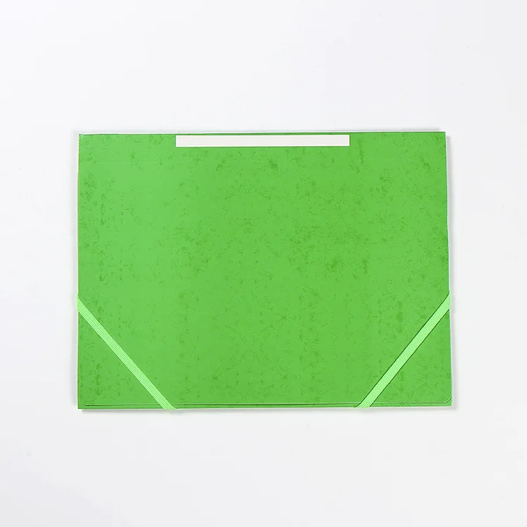 Custom Wholesale White Cardboard Elastic Rope Folder File Bag Paper ...