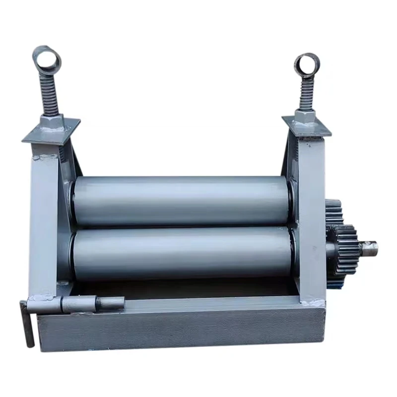 Manual Asymmetrical Plate Steel Metal Rolling Machine 3 Rollers Bending ...