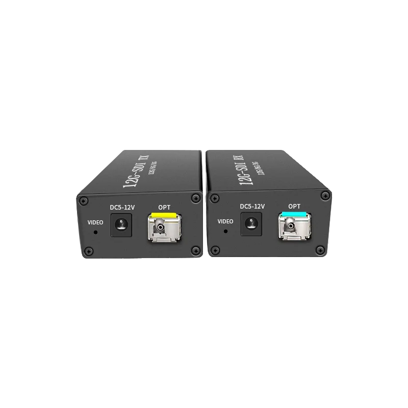 12G-SDI Fiber Extender - 1 in 2 Out 4K Optical Transceiver