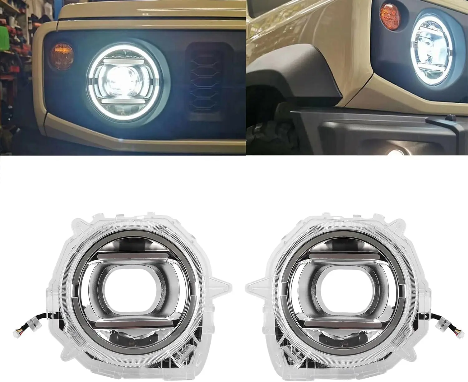 TELLIKA with Signal Turning DRL G63 Upgrade LED Headlight Reflector ...