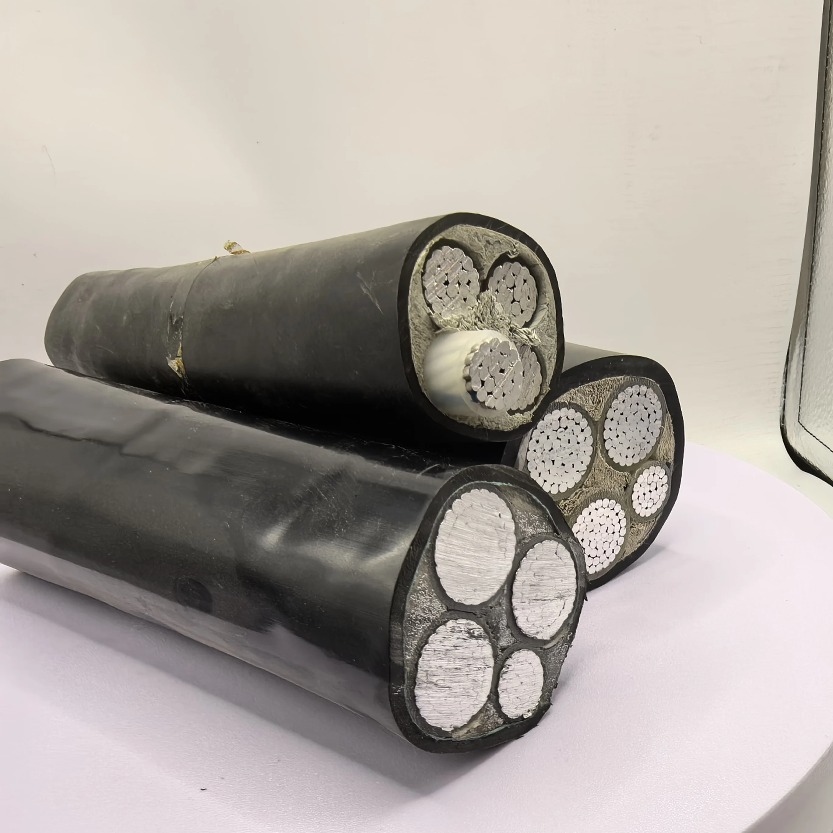 10kv 33kv Aluminum Conductor ABC Aerial Bundle Cable XLPE Insulated 11kv Overhead Power Aluminum ...