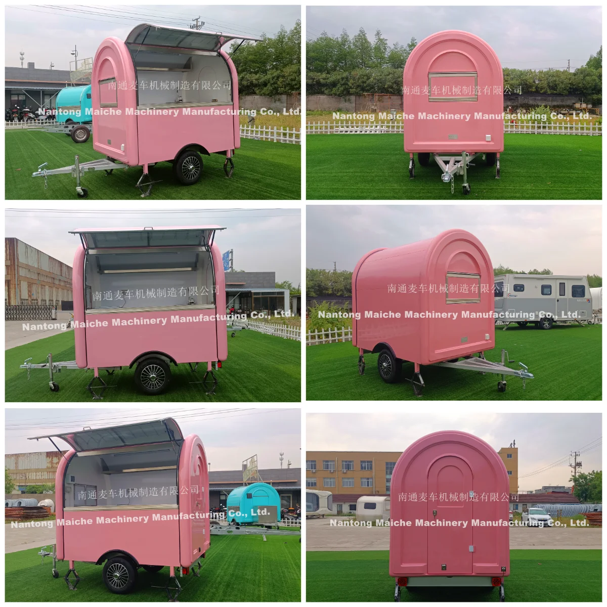 Concession Food Cart Fiberglass Enclosed Trailers Catering Trailers for ...