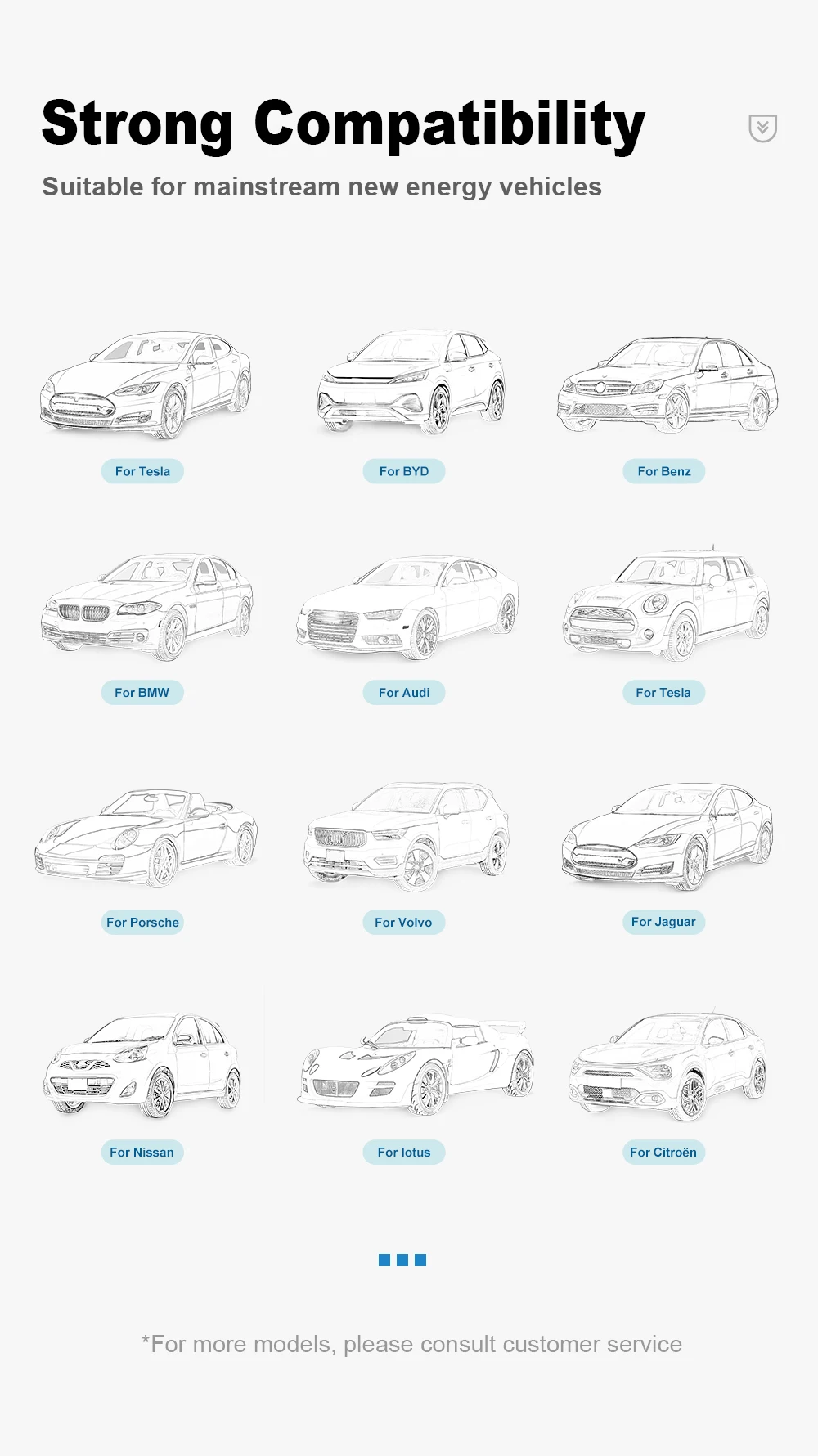 Customized logo Portable EV Charger 16A 3.5KW Fast EV Charger Type 2 ...