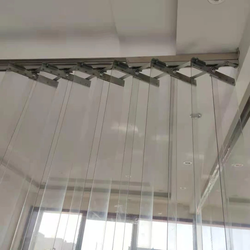 Transparent PVC Strip Folding Curtain for Homes, Factories & Shops ...
