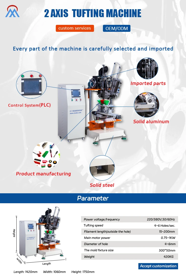 Meixin Automatic 2 Axis Tufting Machine for Broom Making