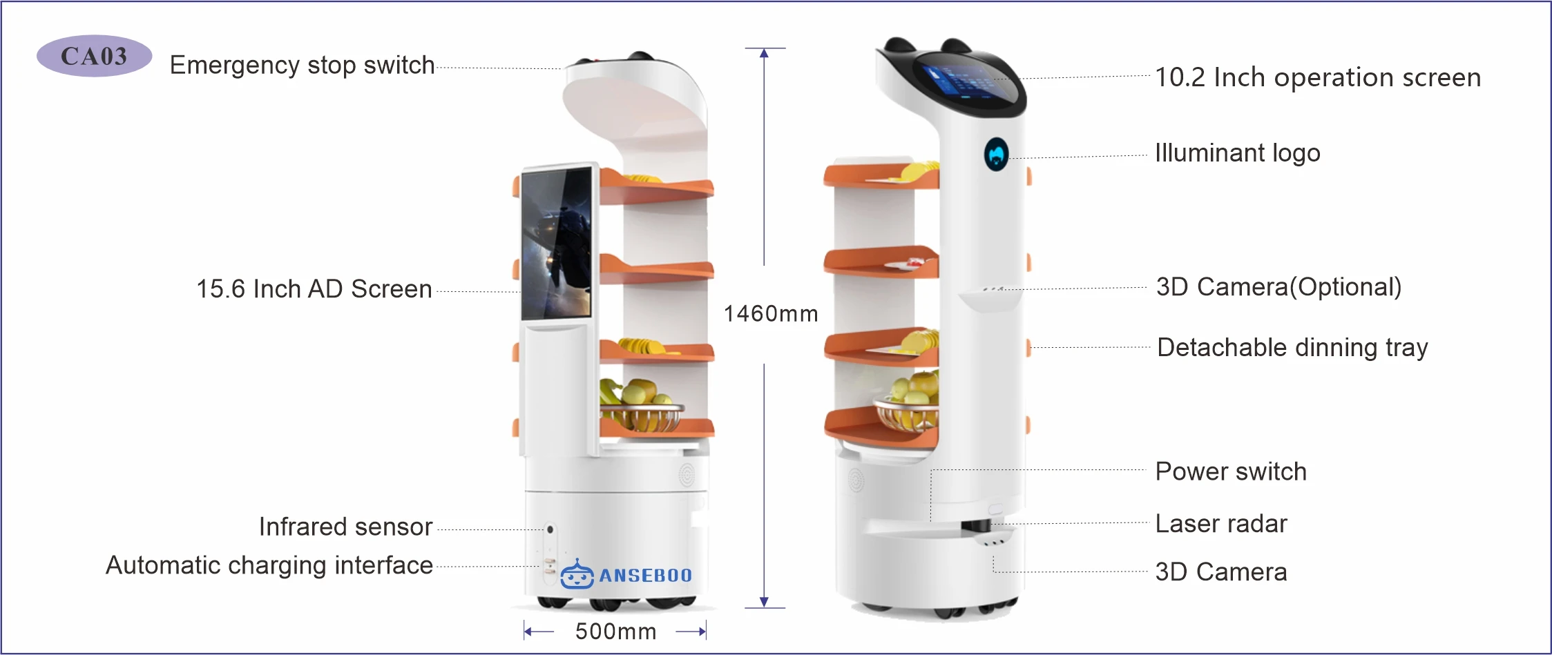 Fully Autonomous Unmanned Service Robots Intelligent Food Delivery ...