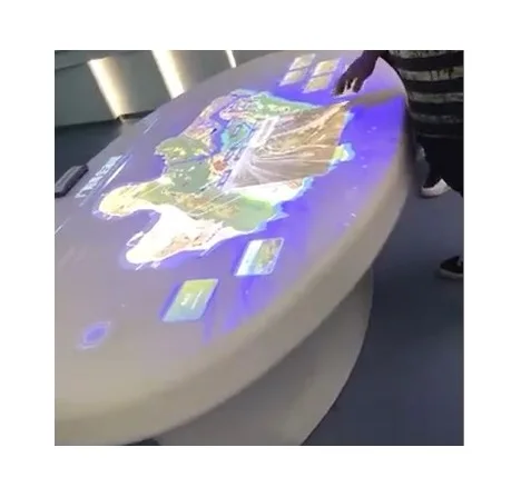 Large screen MultiTouch Tables round interactive table with interactive ...
