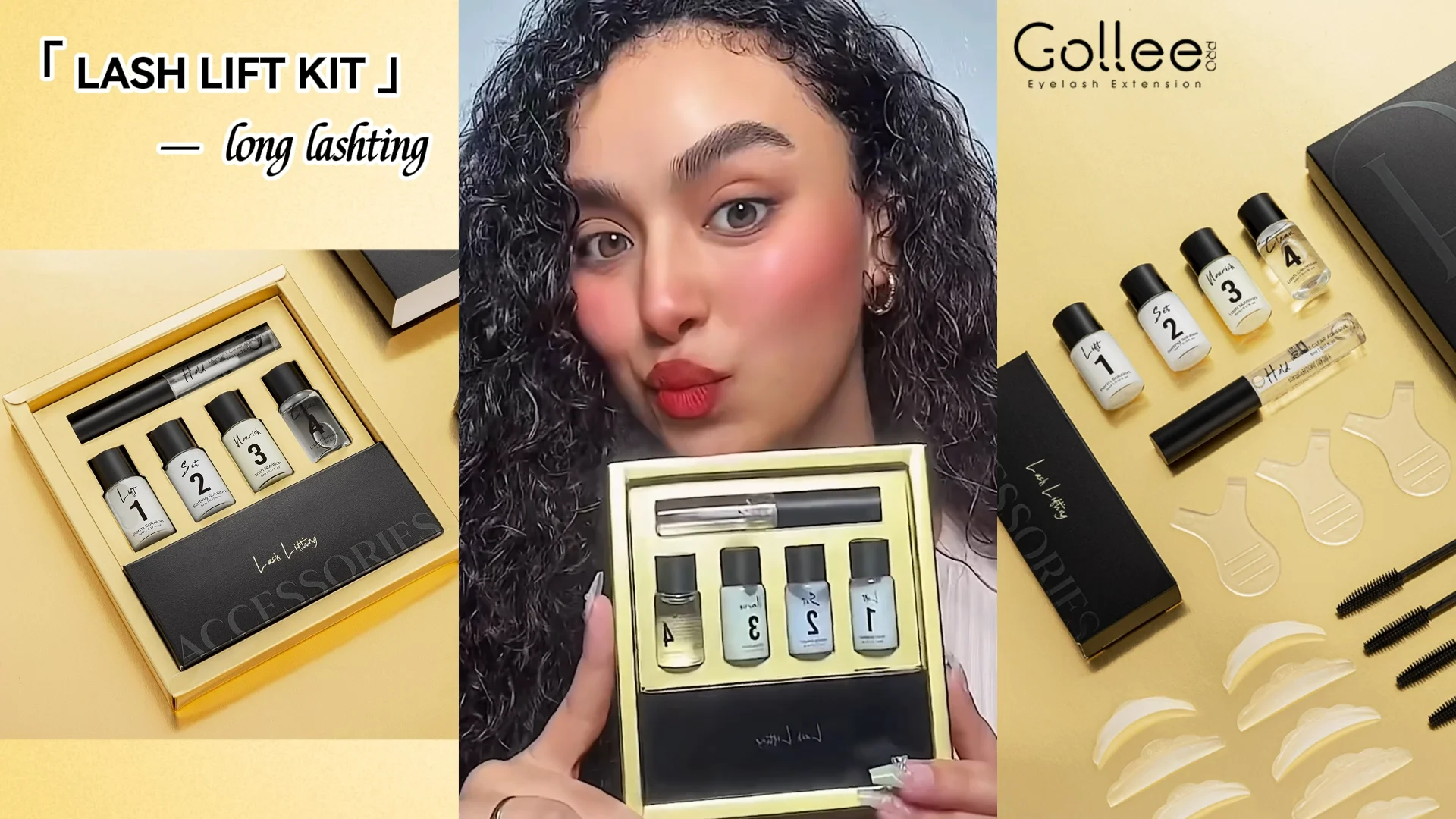 Gollee Keratin Lash And Brow Lamination Lash Lifting Korian Eyebrow ...