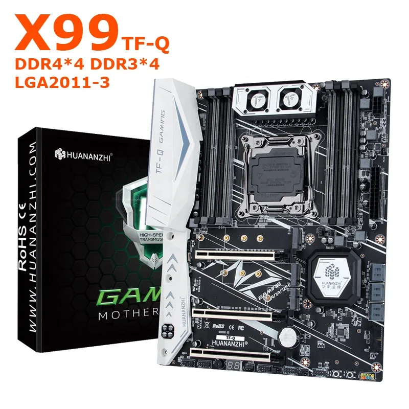 Huananzhi X99 Motherboard Tf-q Lga2011-3 E5 V3 V4 Cpu With Dual M.2 Nvme Slot Support Both Ddr3 ...