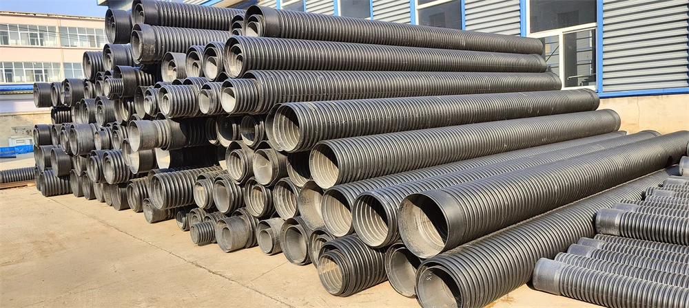Large Diameter 500mm 600mm Plastic Drain Pipe Double Wall Hdpe Drainage ...