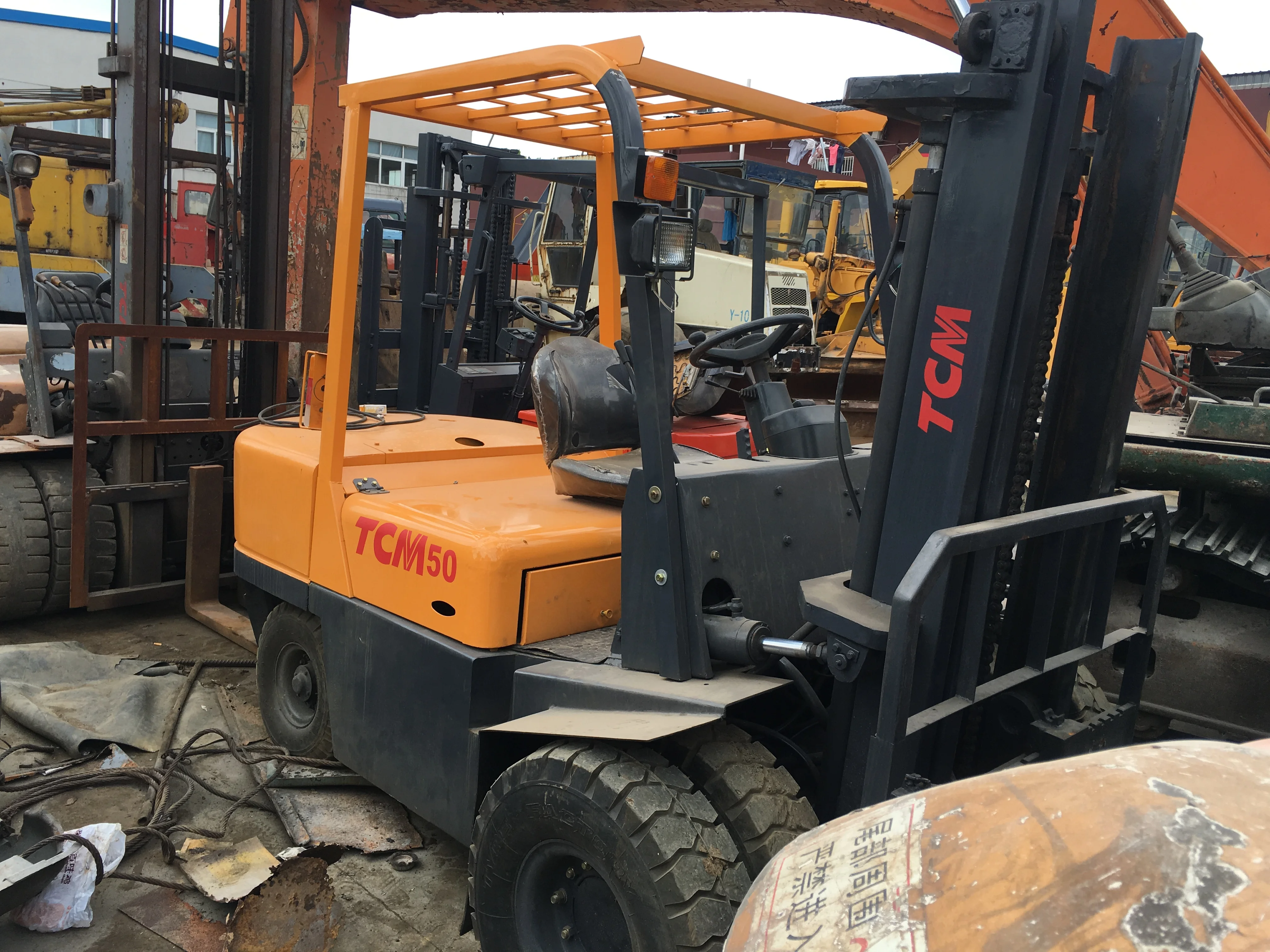 Used Tcm 5 Tons Japan Forklift 5 Ton Tcm Forklift Electric Fork Lift ...