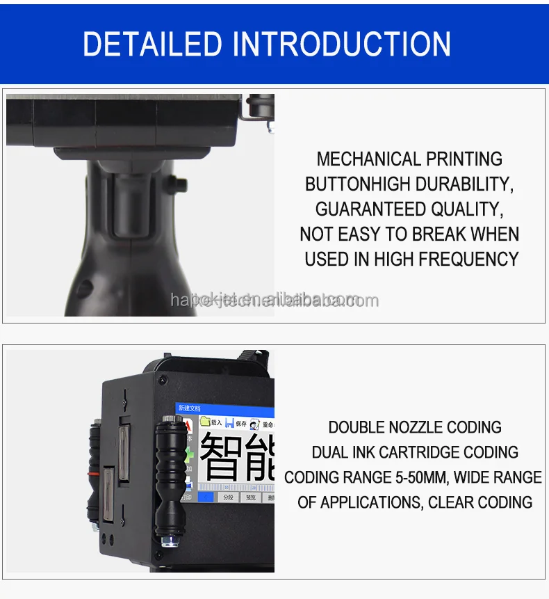 50mm Pvc Pipe Handjet Large Character Inkjet Printer Pvc Pipe Handjet ...