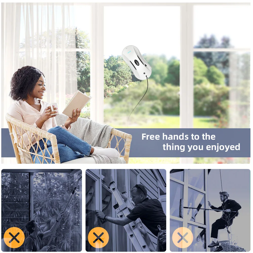 Efficient Electric Window Cleaning Robot Sweeping And Spraying ...