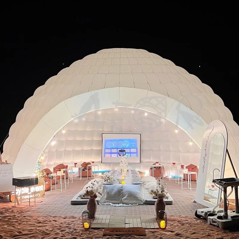 Luxury Inflatable Event Tents - Customizable White Domes