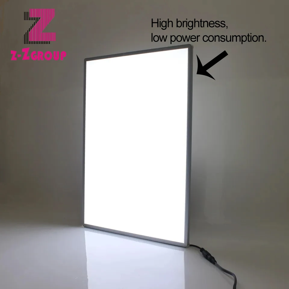 A3/ A4 Menu Display Poster Frame Snap Ultra Thin Advertising Lighting ...