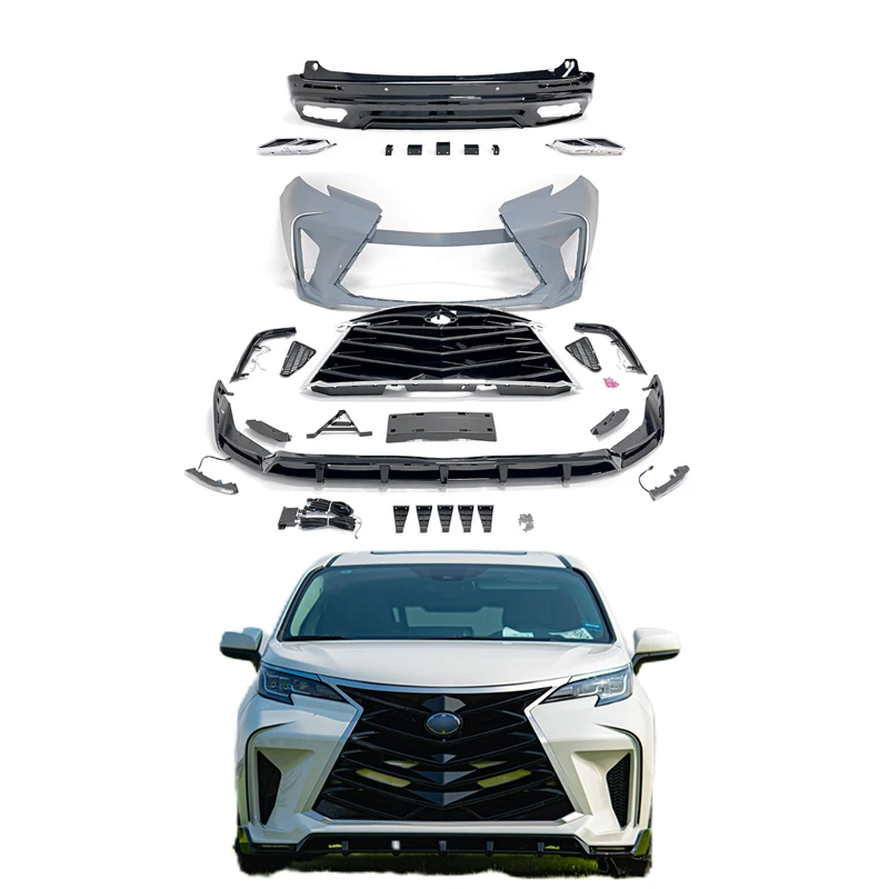Facelift Body Kit for Toyota Sienna 2021 2022 Car Thunder-1 Style Front ...