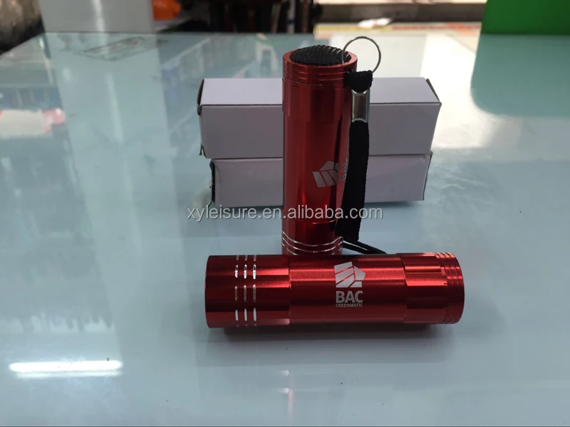 Aluminium LED Torch 9 Leds - Mini Flashlight for Promotions