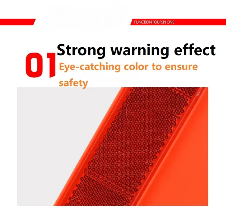 Road Safety Reflectors Led Warning Triangle Reflective Emergency Tools ...