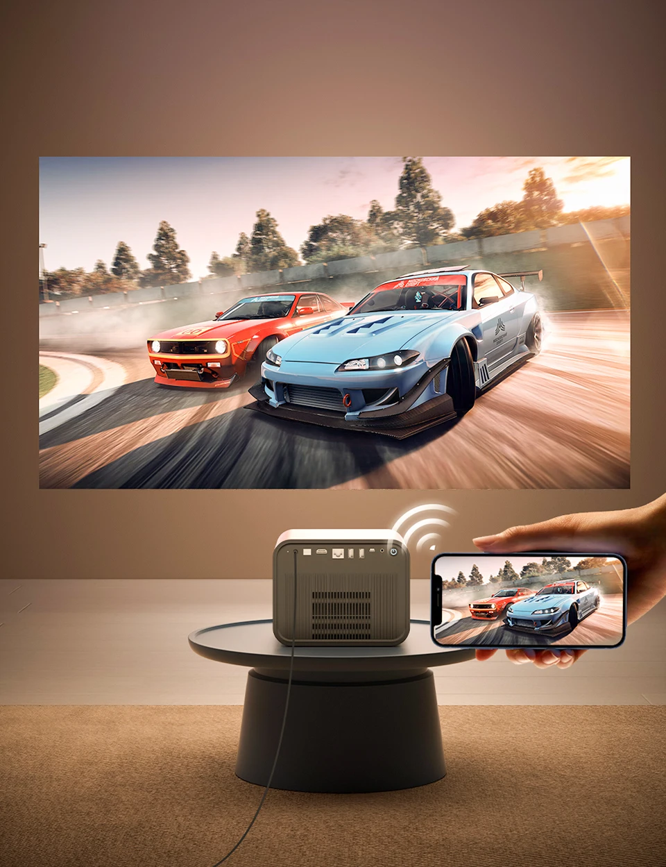 Byintek R90 Portable Android Smart Projector 20000 Lumens 4k Full Hd ...