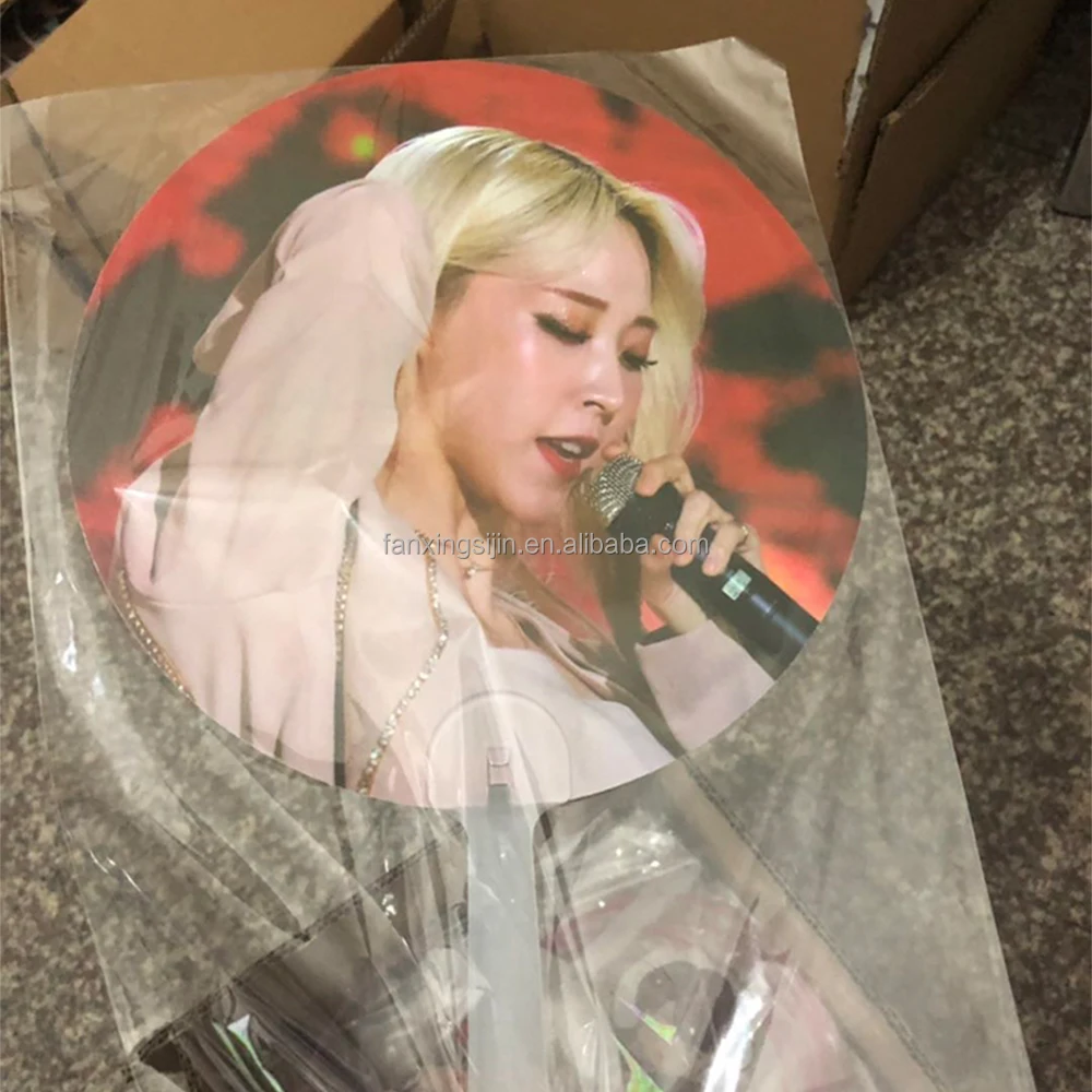 Custom Kpop Picket Hand Fans Double Sides K-pop Customize Yourself ...