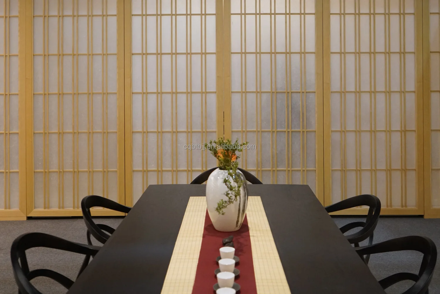 Custom Chinese Style 10 Seaters Top-level Black Walnut Wooden Dining ...