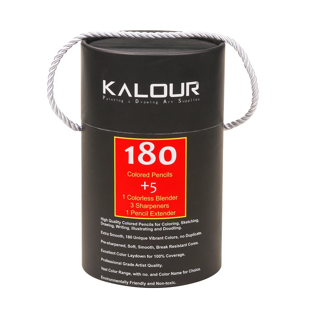 Kalour Colored Pencils - Premium 180pcs Set for Artists