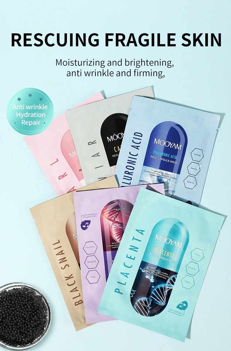Private Label Face & Body Mask Sheet Whitening Mascarillasl