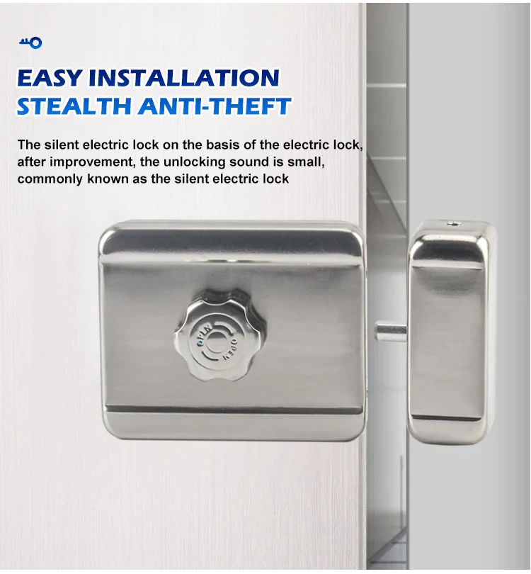 Outdoor Key/electric Unlocking 12v Door Silent Electric Control Door ...