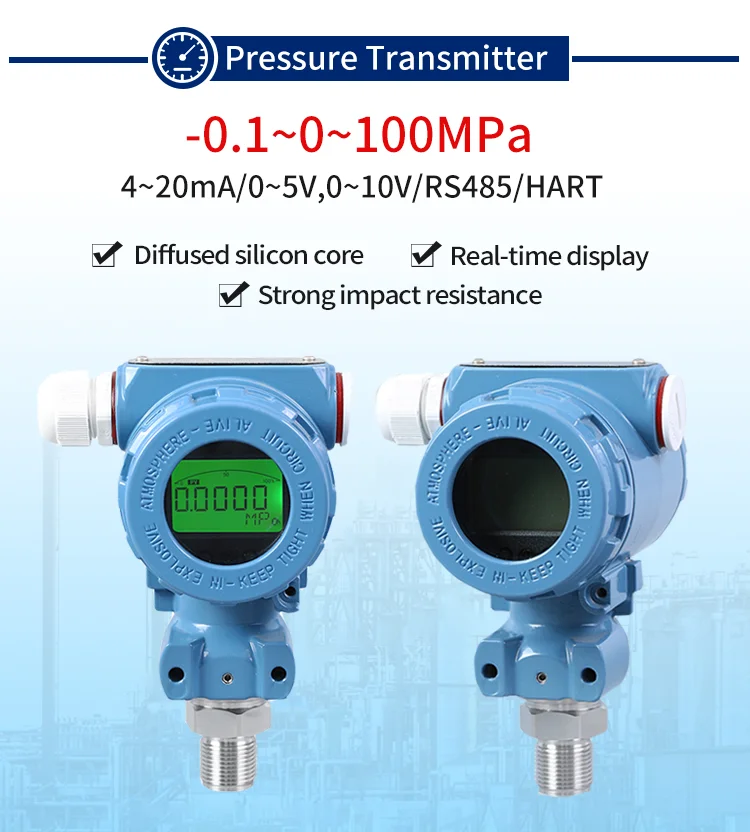 60 Mpa Hydraulic Pressure Transmitter Hydrostatic Water Pressure Sensor ...