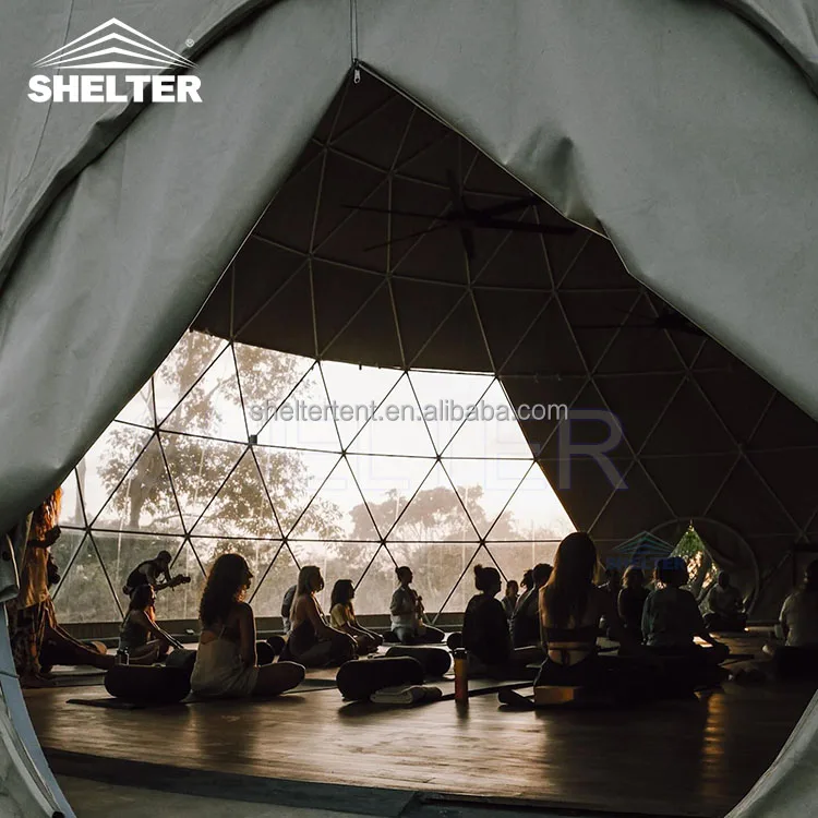 Big Pvc Yoga Dome Tent With White Cover Insulation Giant Circus Tents ...