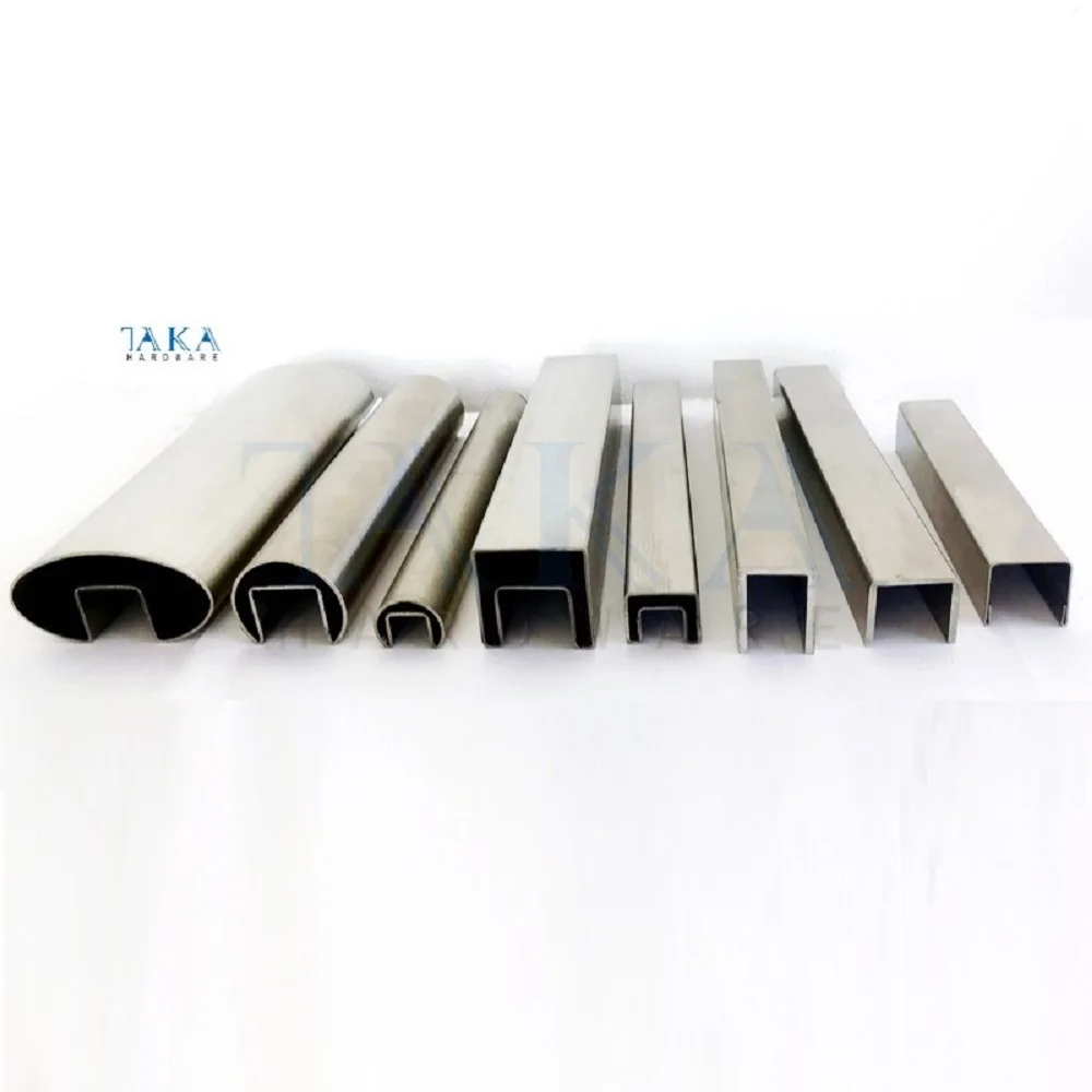 Stainless Steel U Slot Groove Tube for Channel Glass Railing