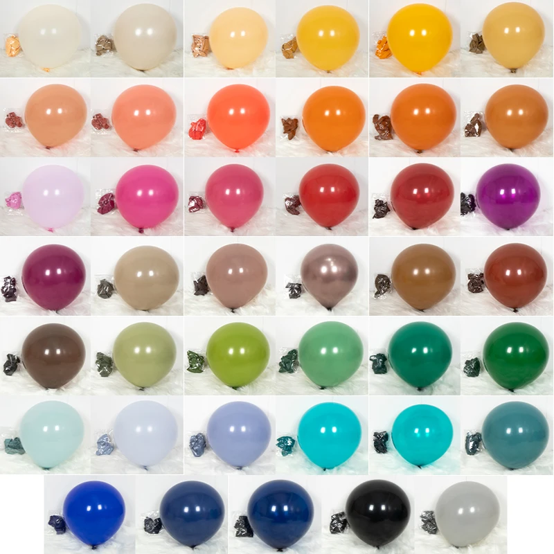 12 Inch Thicken Pearl Retro Balloons Vintage Latex Round Balloon ...