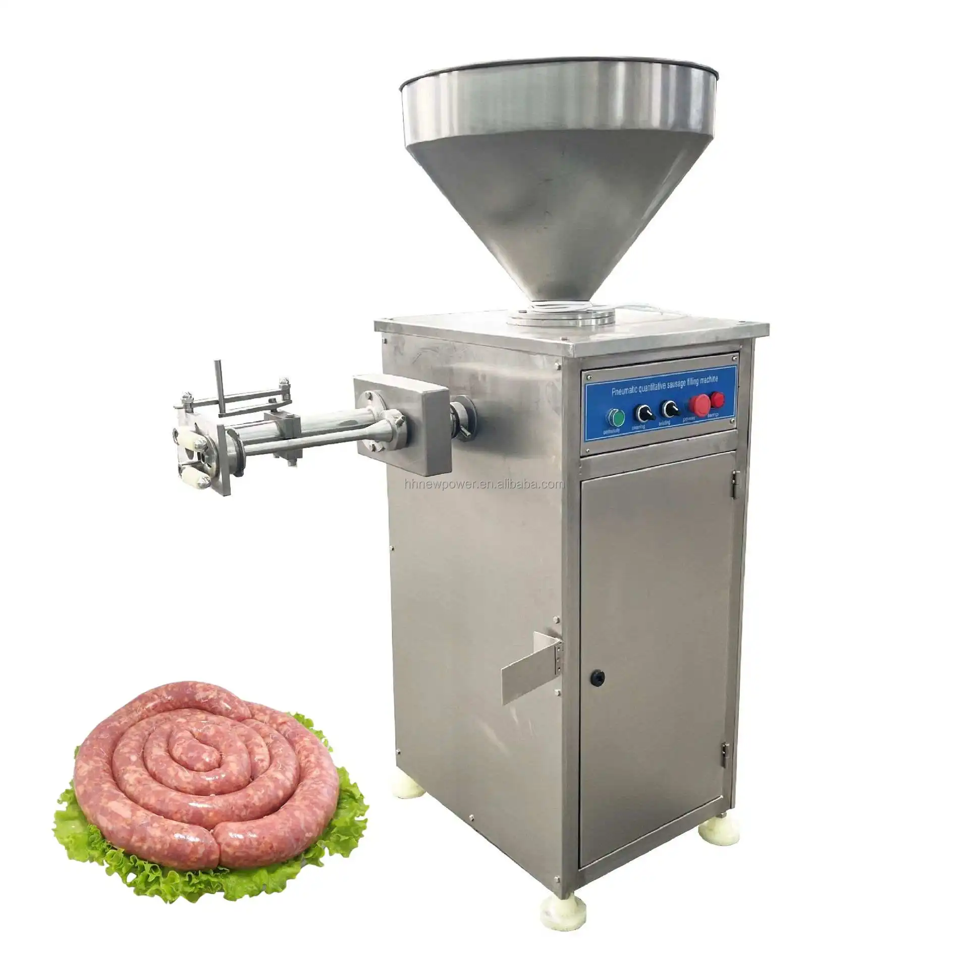 High Efficiency Hydraulic Enema Hot Dog Sausage Stuffing Machine ...