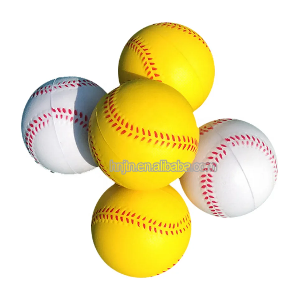 Custom Logo Color Baseball & Softball Pu Practice Balls Soft Training ...