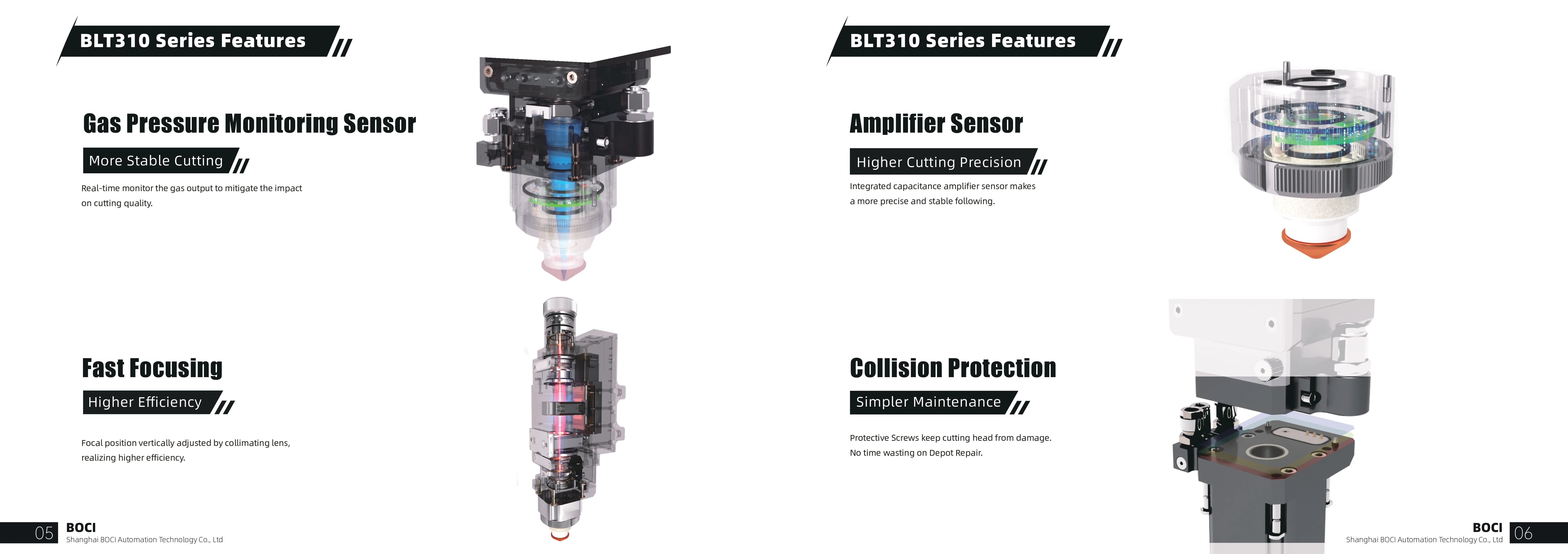BOCI BLT310 Laser Cutting Head 3000W with FSCUT2000E Controller - Precision and Support for B2B ...