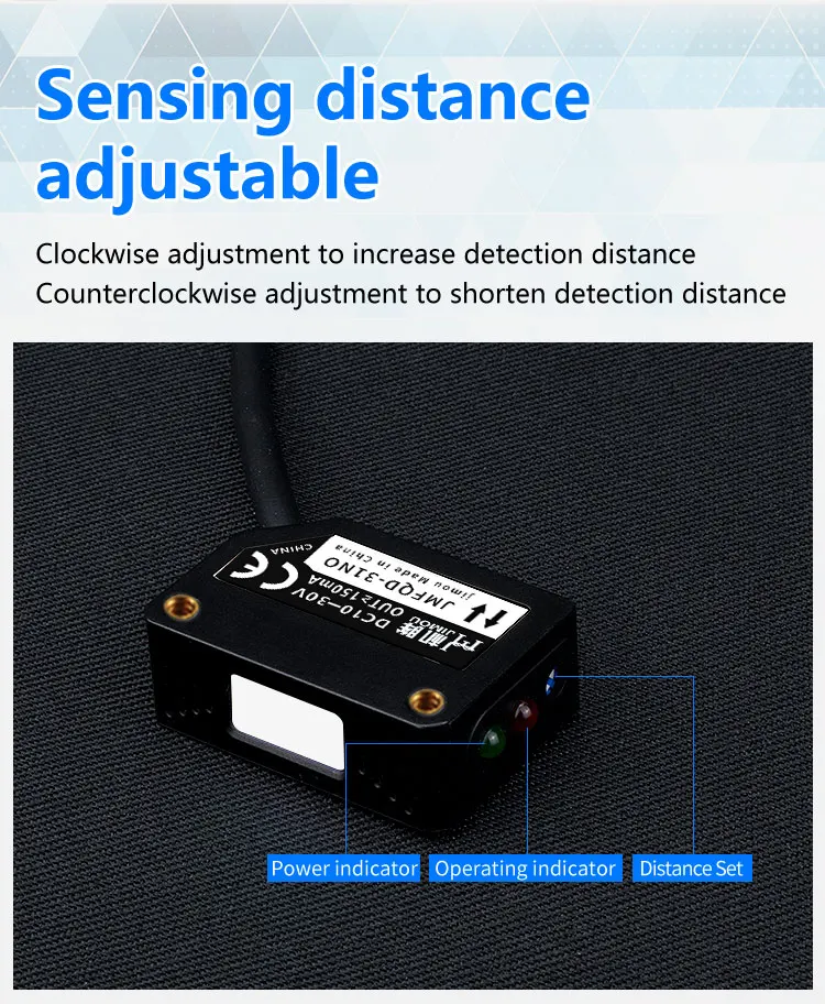 Industrial Photo Electric Sensor Switch - Diffuse Reflection Type 30cm ...