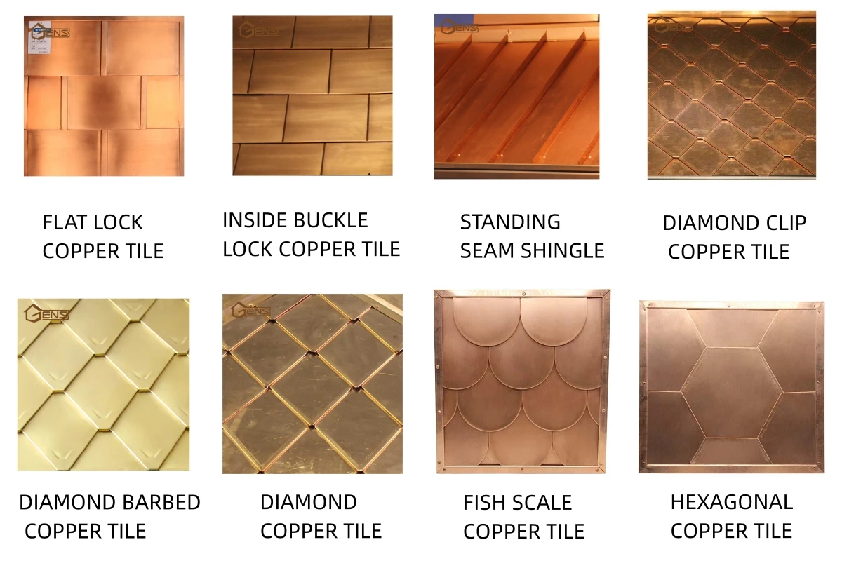 China Factory Customized High Quality Copper Roofing Tiles Beautiful ...