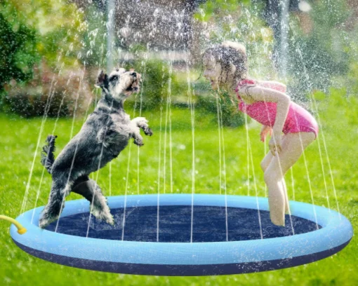 Kids Dogs Inflatable Sprinkler Toys, Kids Water Toys, Pool With Water ...