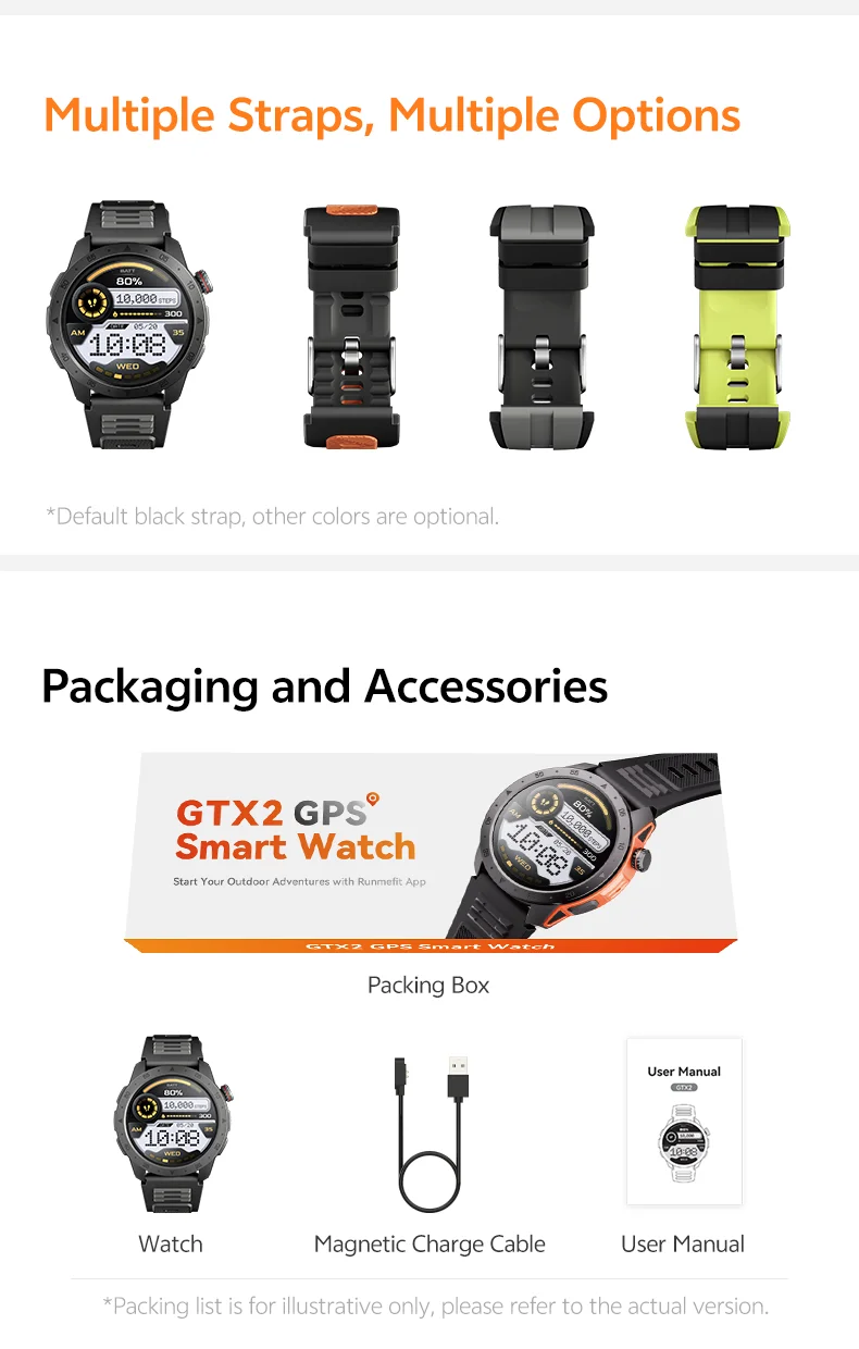 Starmax GTX2 Sport Watch - Smart GPS Outdoor Health Monitor