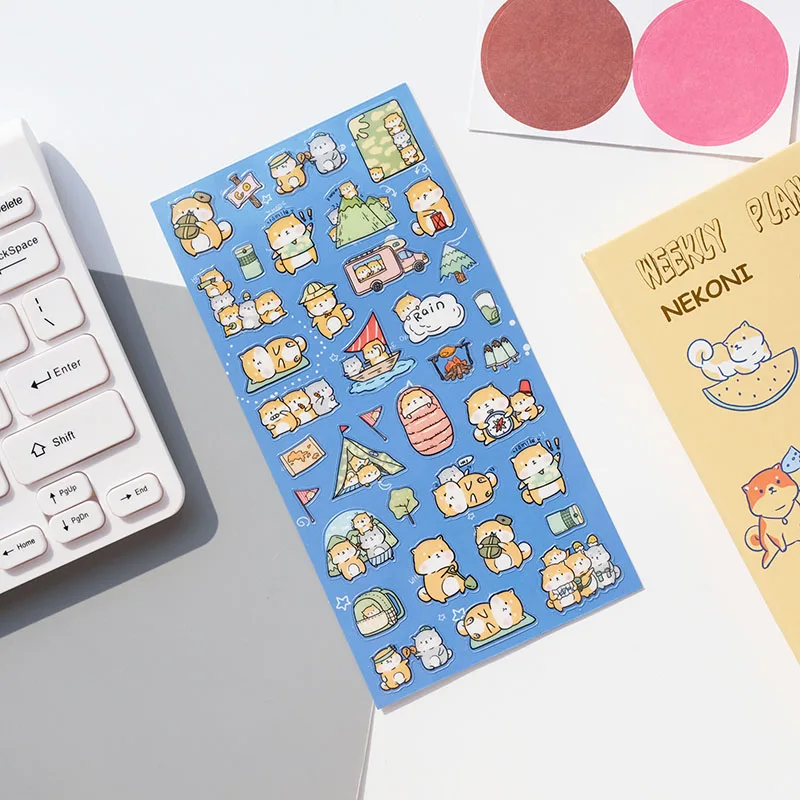 Nekoni Original Design Koniwa Kawaii Animals PVC Stickers