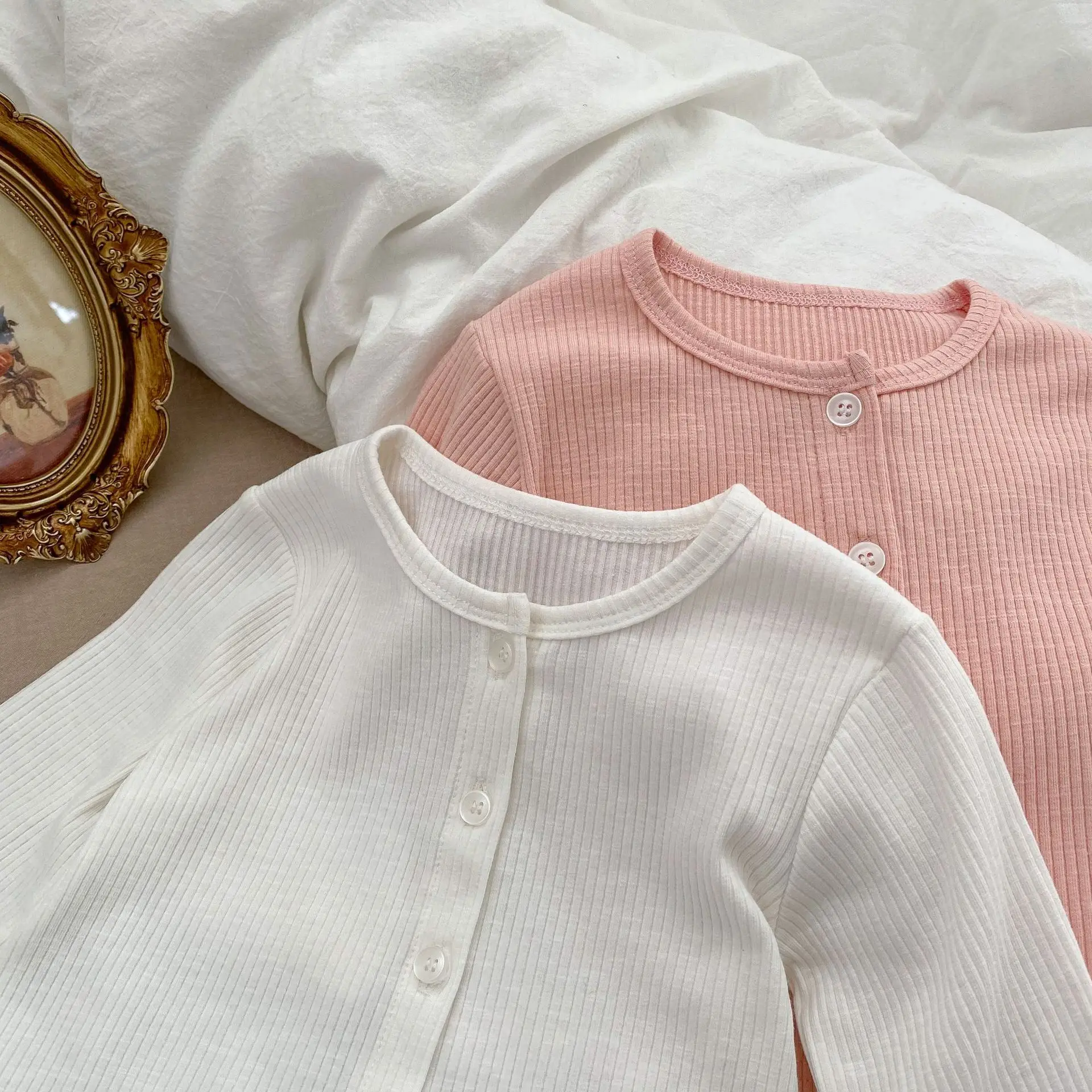 Newborn Lace Round Neck Romper Short Sleeve Infant Coat Air ...