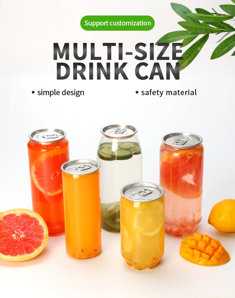 Pet Plastic Empty Soft Drinks Beer Bottle Beverage Can For Juice ...