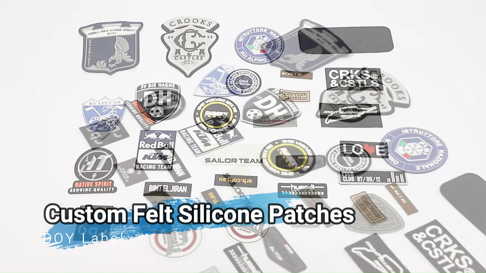 Maker Sew On Customized Fashion Design 3d Embossed Logo Felt Fabric ...