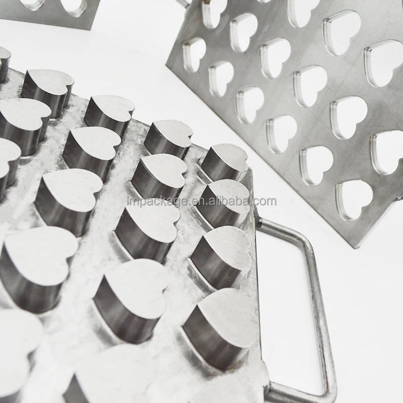 Custom Heart Shape Multi 30 Cavities Press Powder Mould