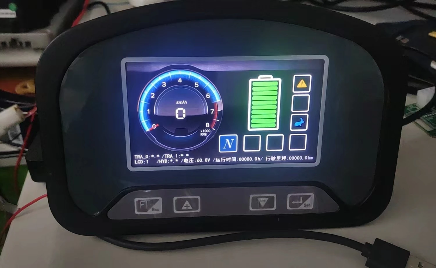 Electric Vehicle Golf Cart Forklift Display Dashborad Screen Speed ...