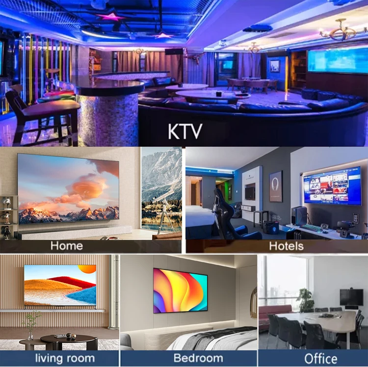 100 Inch LED TV - 4K UHD Smart Television with Tempered Glass