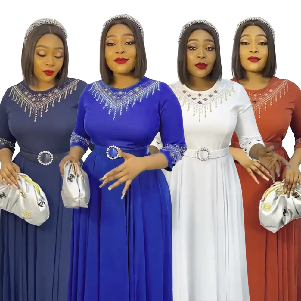 H & D Elegant Turkey Dresses for Women - African Gown Fashion