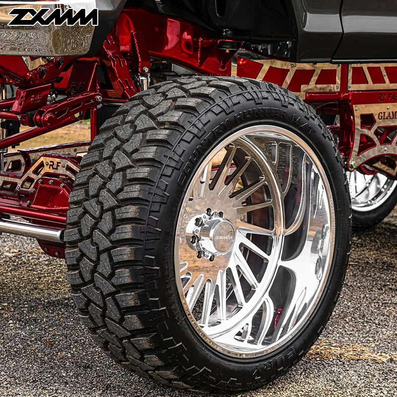 Custom Luxury Monoblock Deep Dish Polish Chrome Truck Rim 6x139.7 8x165 ...