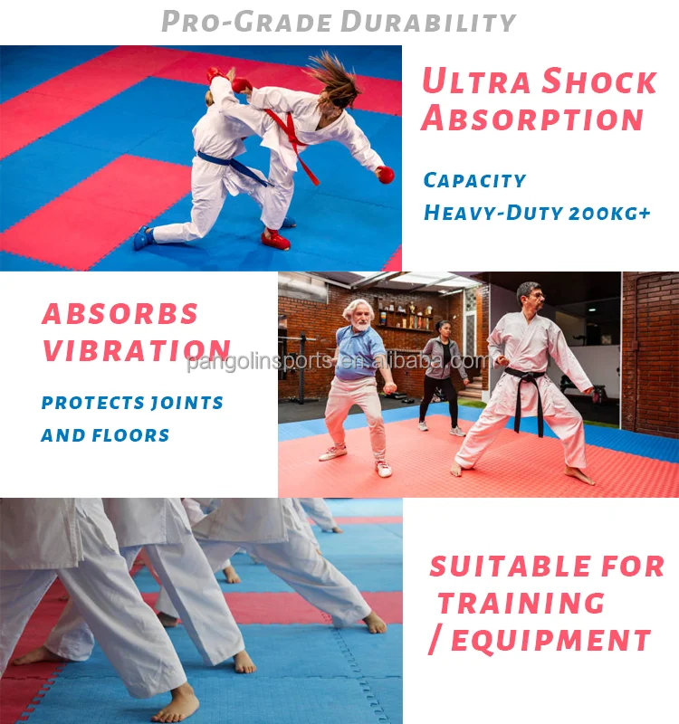 XPE Foam Tatami Puzzle Mats - WKF Approved Taekwondo Floors